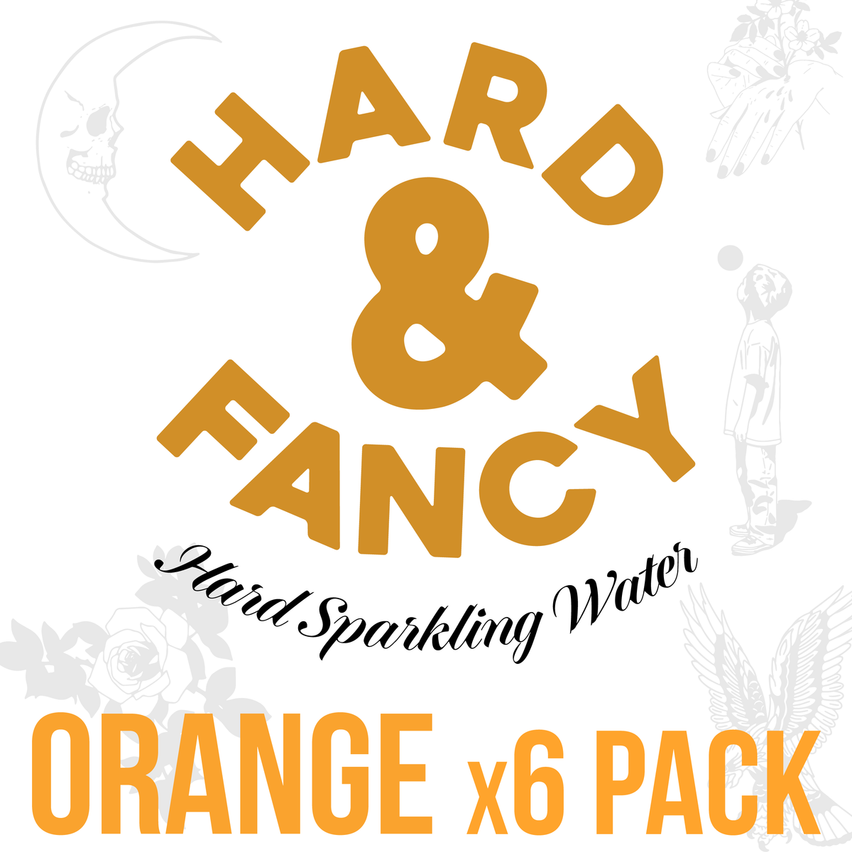 Hard & Fancy - Orange (4%) - Hard Sparkling Water – Market Brewing Company